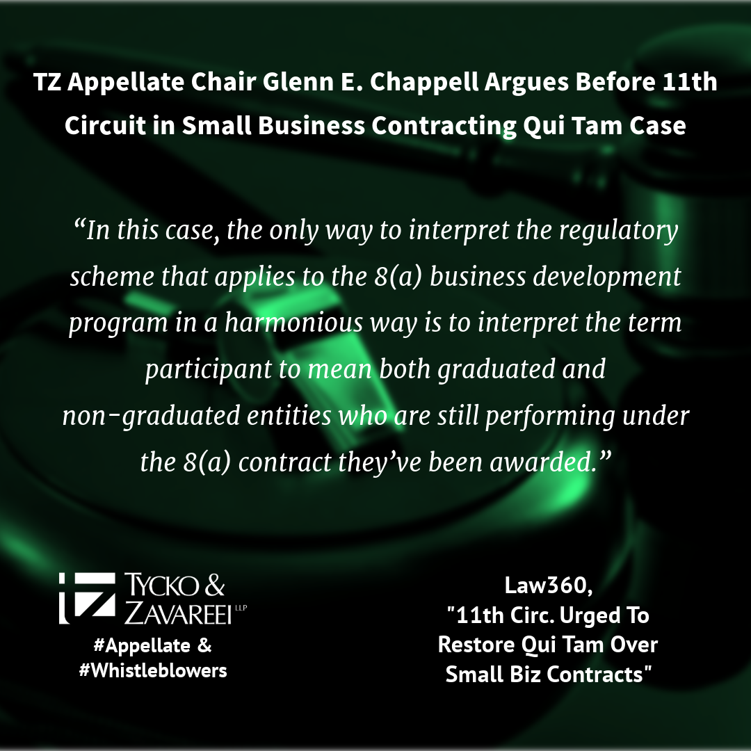 TZ Appellate Chair Glenn E. Chappell Argues Before 11th Circuit in ...