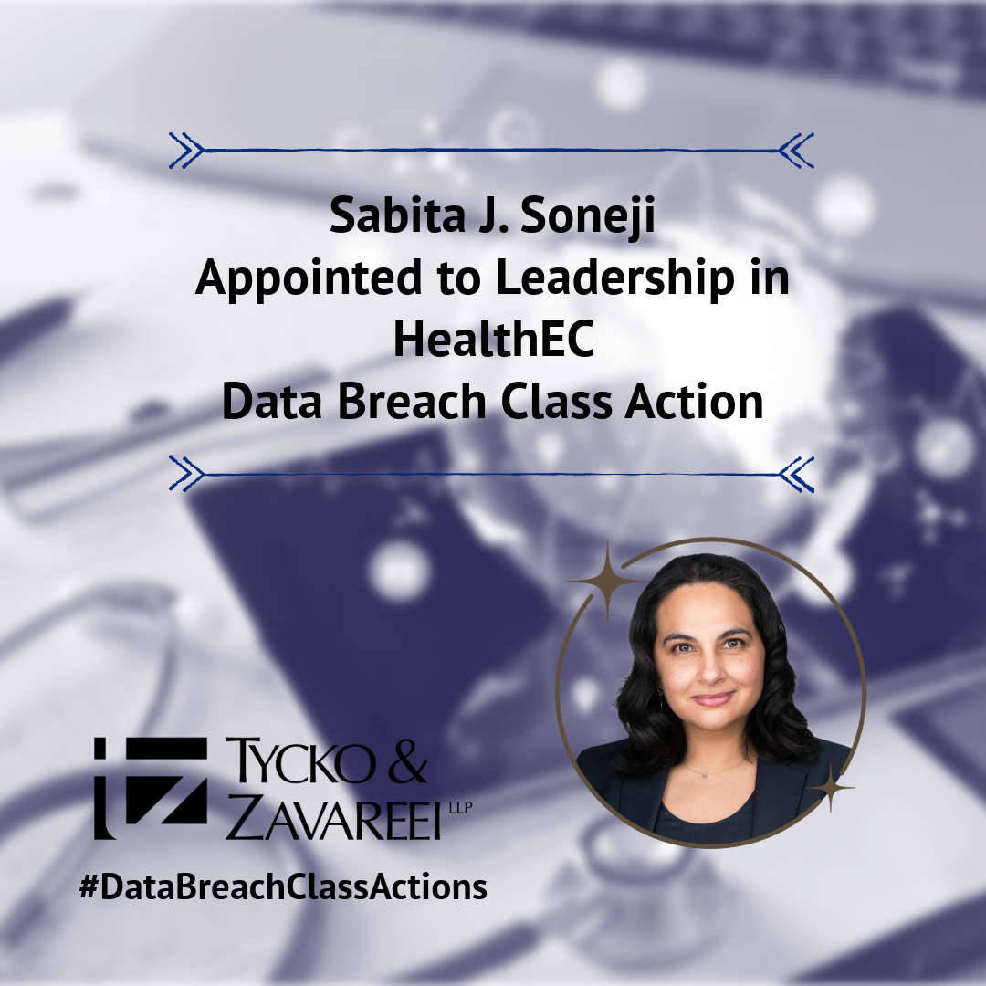 Sabita J. Soneji Appointed to Leadership in HealthEC Data Breach Class ... Sabita J. Soneji Appointed to Leadership in HealthEC Data Breach Class ...